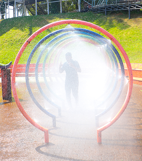 Rain Dance & Rainbow Shower In Resort | Tinton Adventure Resort